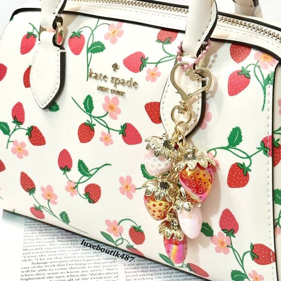kate spade | Bags | Kate Spade Madison Strawberry Duffle Crossbody Bag ...